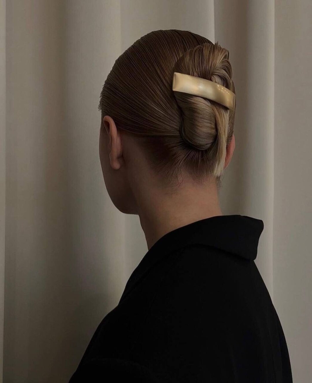 Minimalist Gold Hair Pin, Gold Hair Clip, Bar Hair Clip, Barrette Hair ...