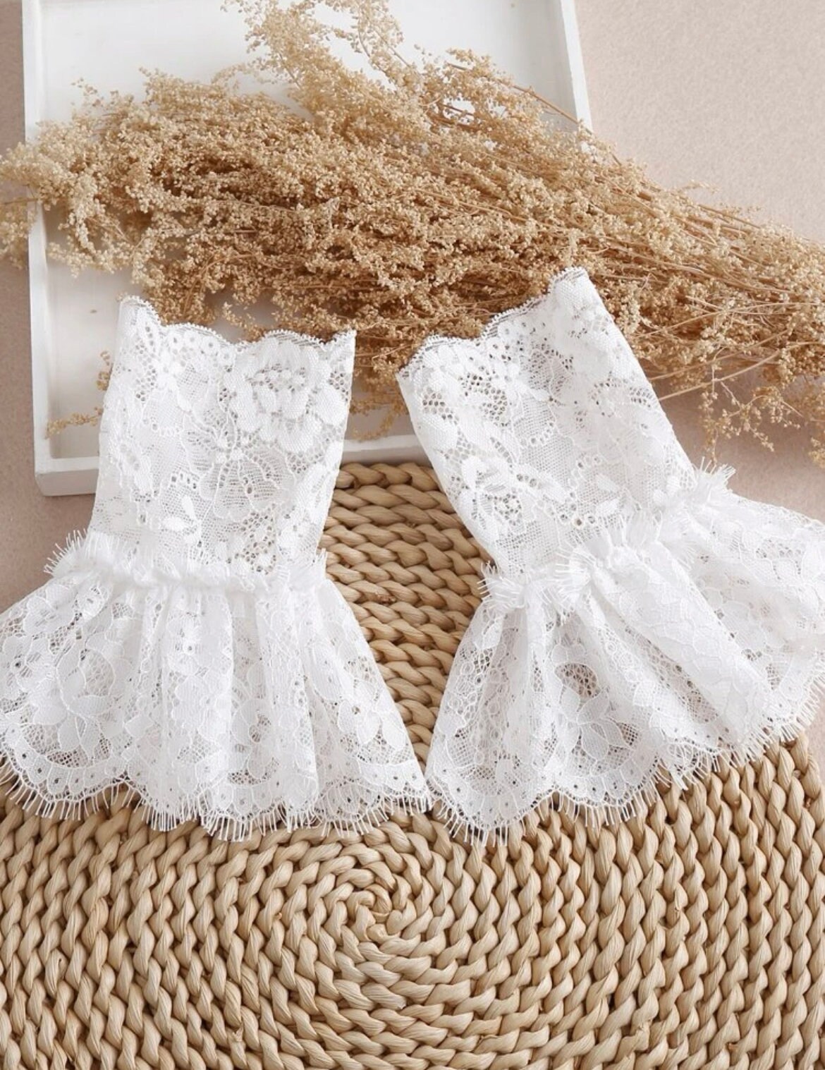 White Lace Cuffs Fake Cuffs Fake Sleeves Wrist Cuffs - Etsy