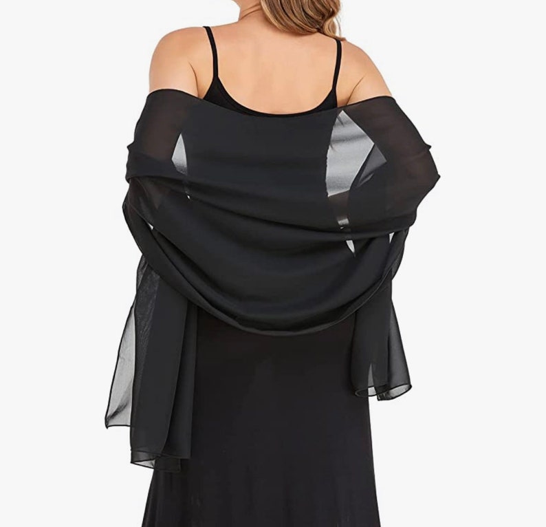 Evening Chiffon Stole Evening Wrap Pink Evening Shawl - Etsy