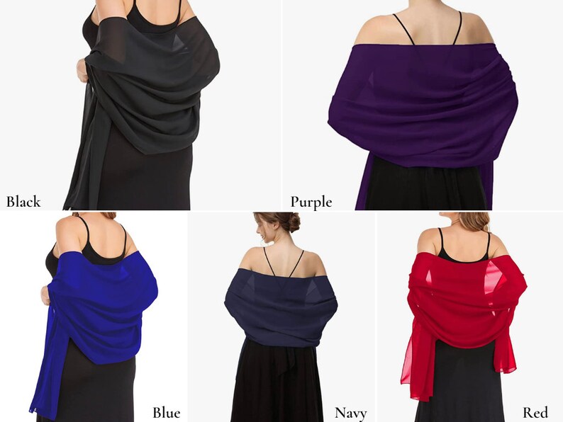 Evening Chiffon Stole Evening Wrap Pink Evening Shawl - Etsy