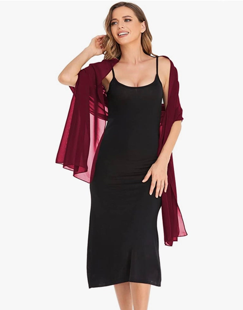 Evening Chiffon Stole Evening Wrap Pink Evening Shawl - Etsy