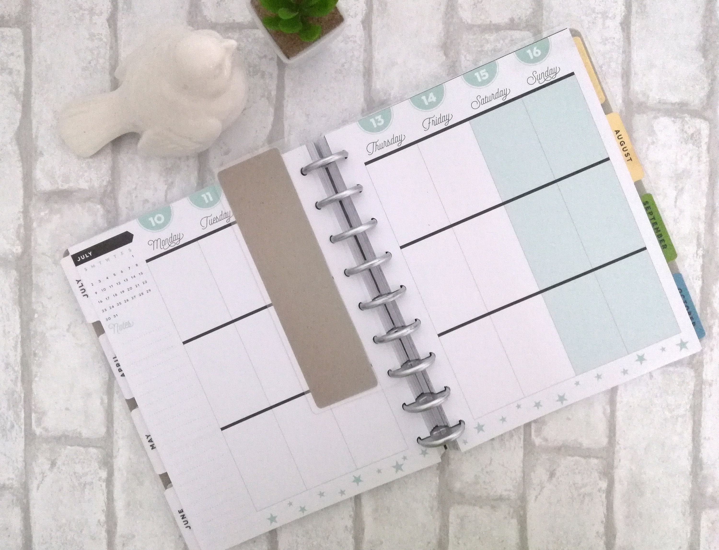 CUSTOM With Name Disc Bound BOOKMARK Pastel Chevron Galaxy | Etsy