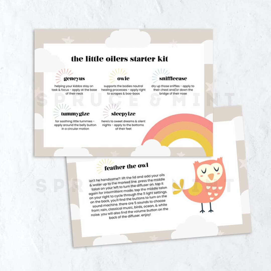 Little Oilers Starter Kit Postcard // Young Living - Etsy