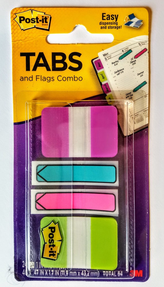 Repositionable Post-it Tabs and Arrow Flags Set 64 Ct WRITABLE | Etsy