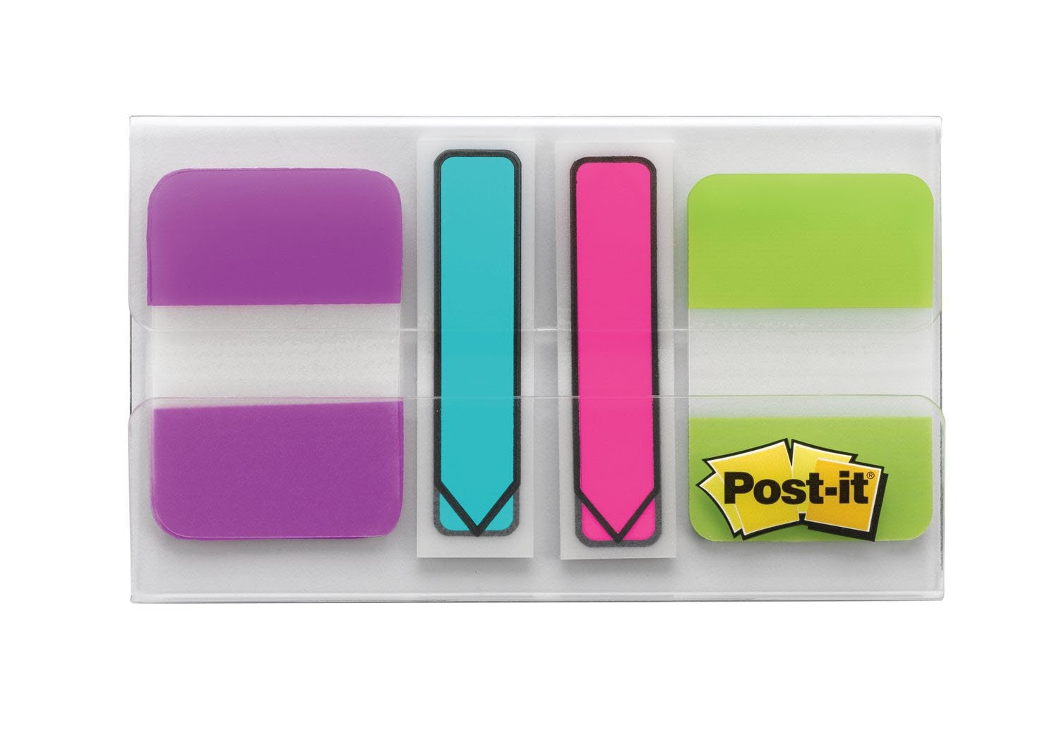 Repositionable Post-it Tabs and Arrow Flags Set 64 Ct WRITABLE Colored ...