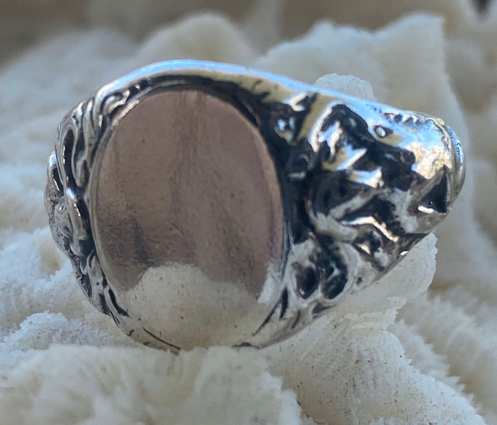 Beautiful Goddess Antique Reproduction Art Nouveau Signet Ring-figural ...