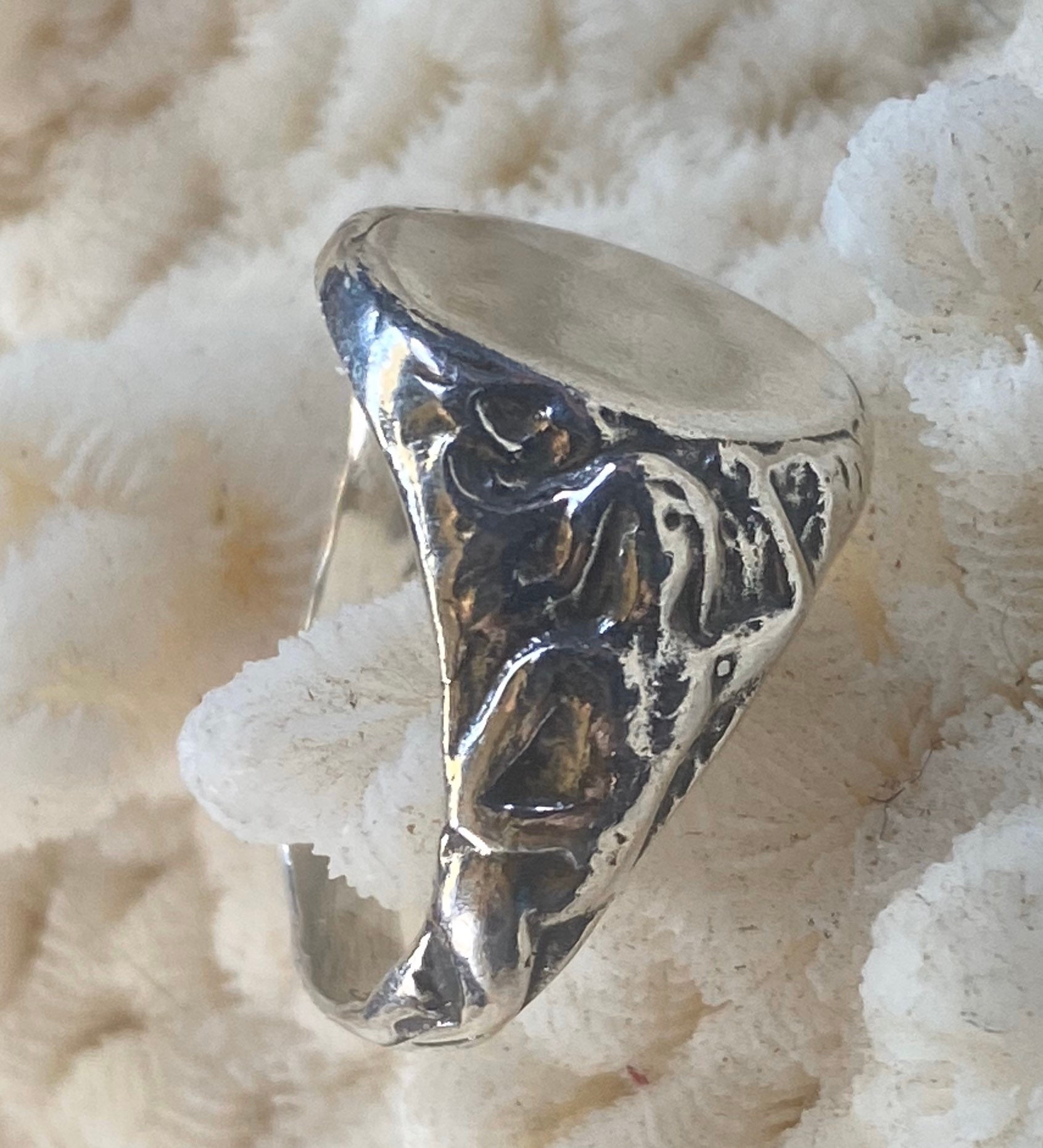 Beautiful Goddess Antique Reproduction Art Nouveau Signet Ring-figural ...