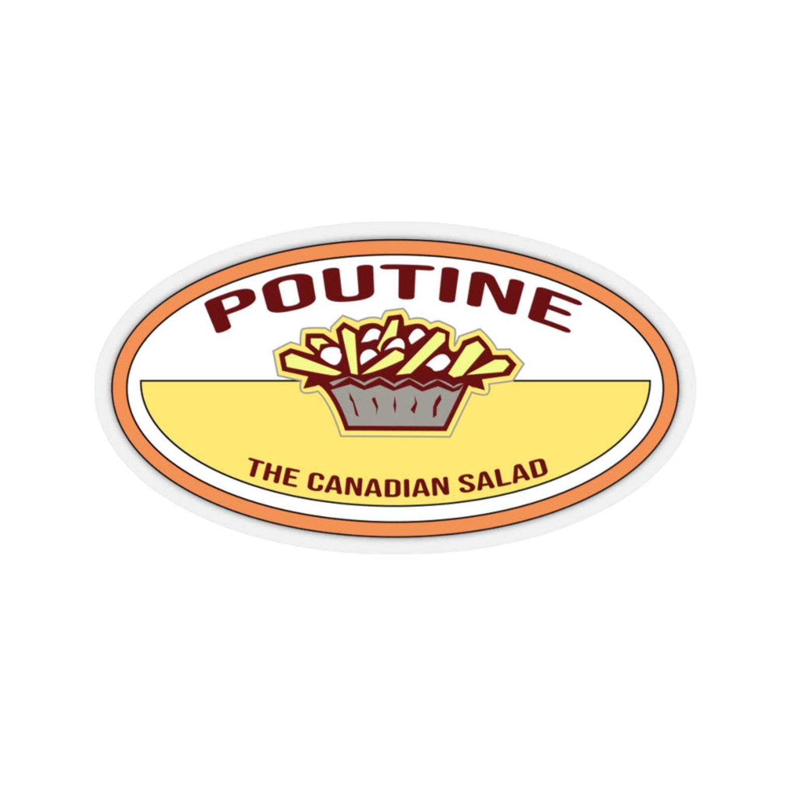 Poutine Sticker // Poutine Decal // Foodie Sticker // Foodie Decal - Etsy