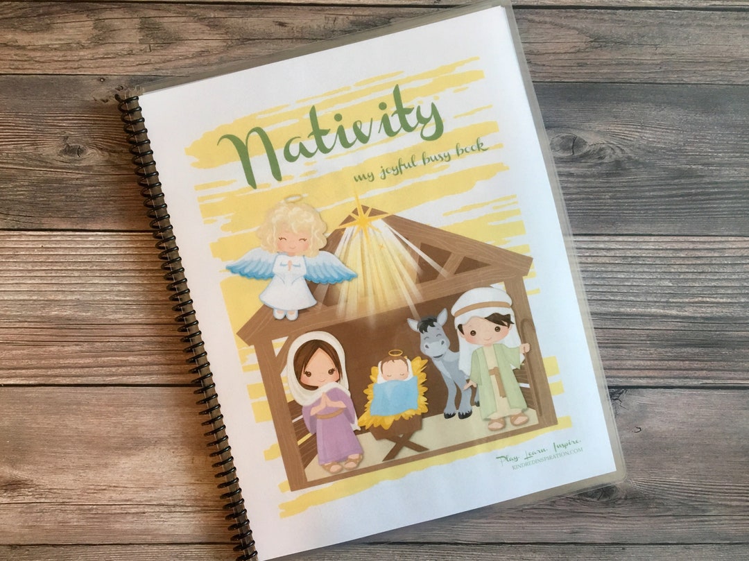 Printable Preschool Nativity Busy Book, Christmas Learning Binder, DIY ...