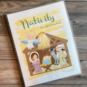 Printable Preschool Nativity Busy Book, Christmas Learning Binder, DIY ...