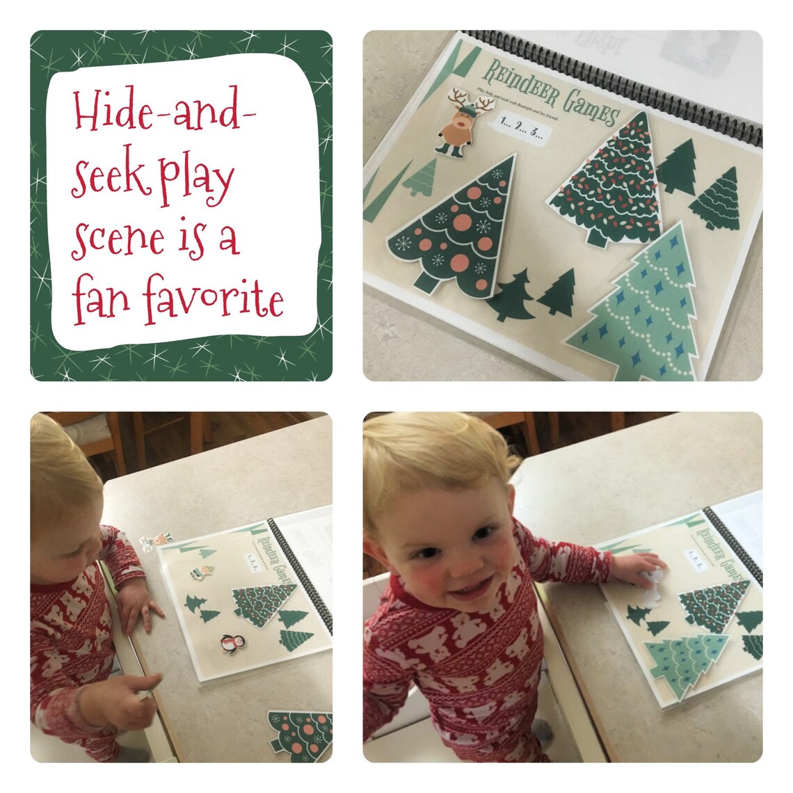 Christmas Quiet Book, Toddler Educational Learning Busy Book, Printable ...