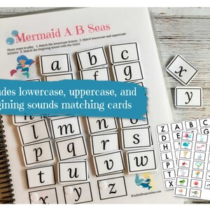 Mermaid Kids Printable Busy Book, Preschool Learning Binder, Toddler ...