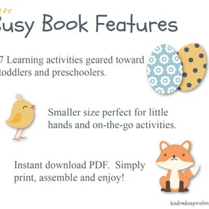 Spring Learning Busy Book, Educational Quiet Book, Easter Activities ...