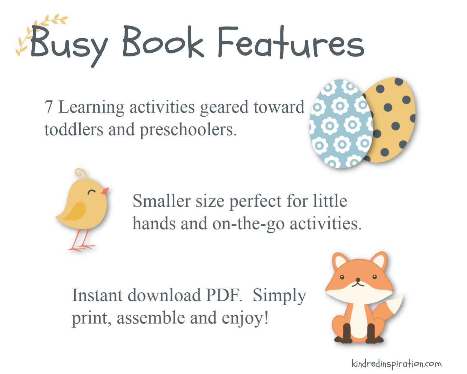 Spring Learning Busy Book, Educational Quiet Book, Easter Activities ...