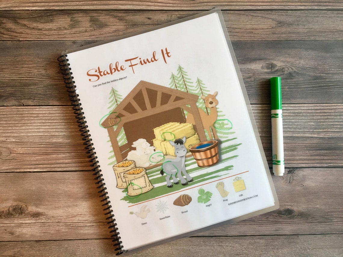 Printable Preschool Nativity Busy Book Christmas Learning - Etsy