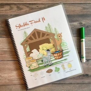 Printable Preschool Nativity Busy Book, Christmas Learning Binder, DIY ...