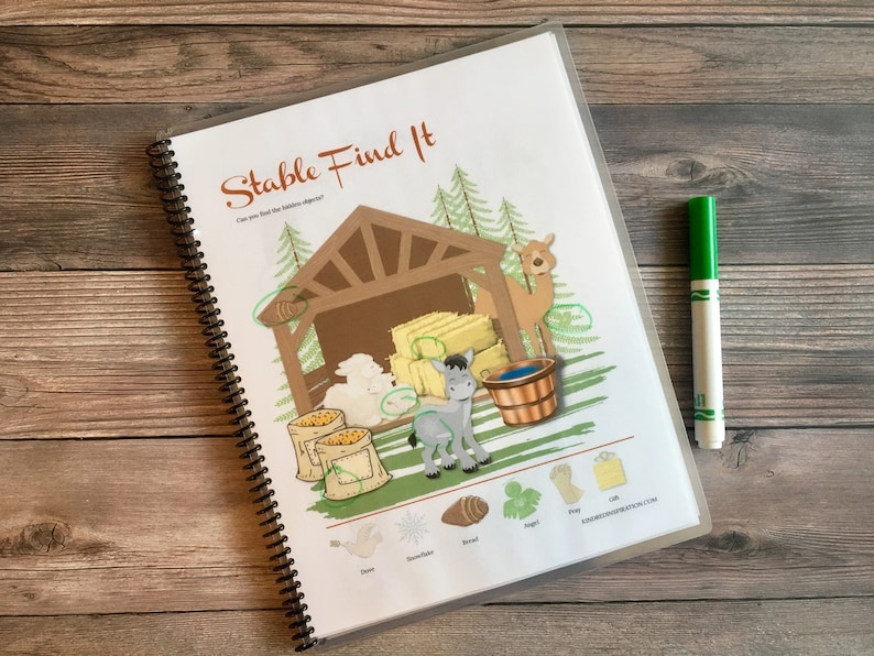 Printable Preschool Nativity Busy Book, Christmas Learning Binder, DIY ...