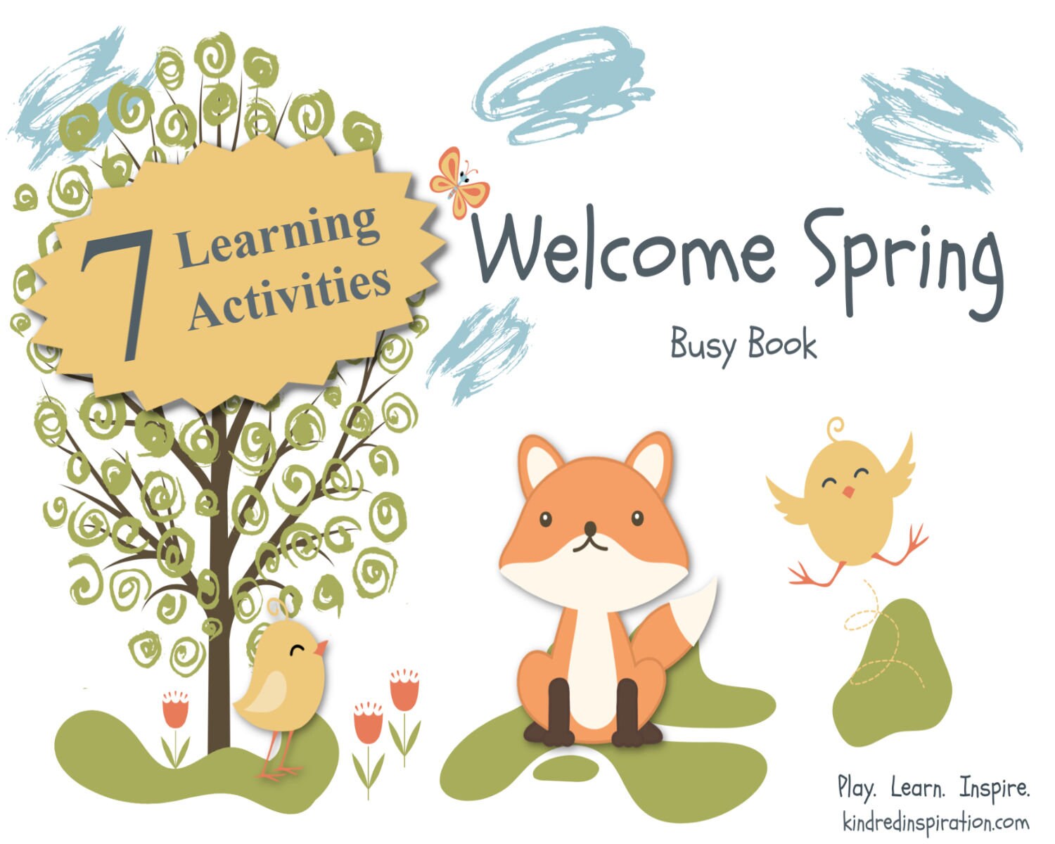 Spring Learning Busy Book, Educational Quiet Book, Easter Activities ...