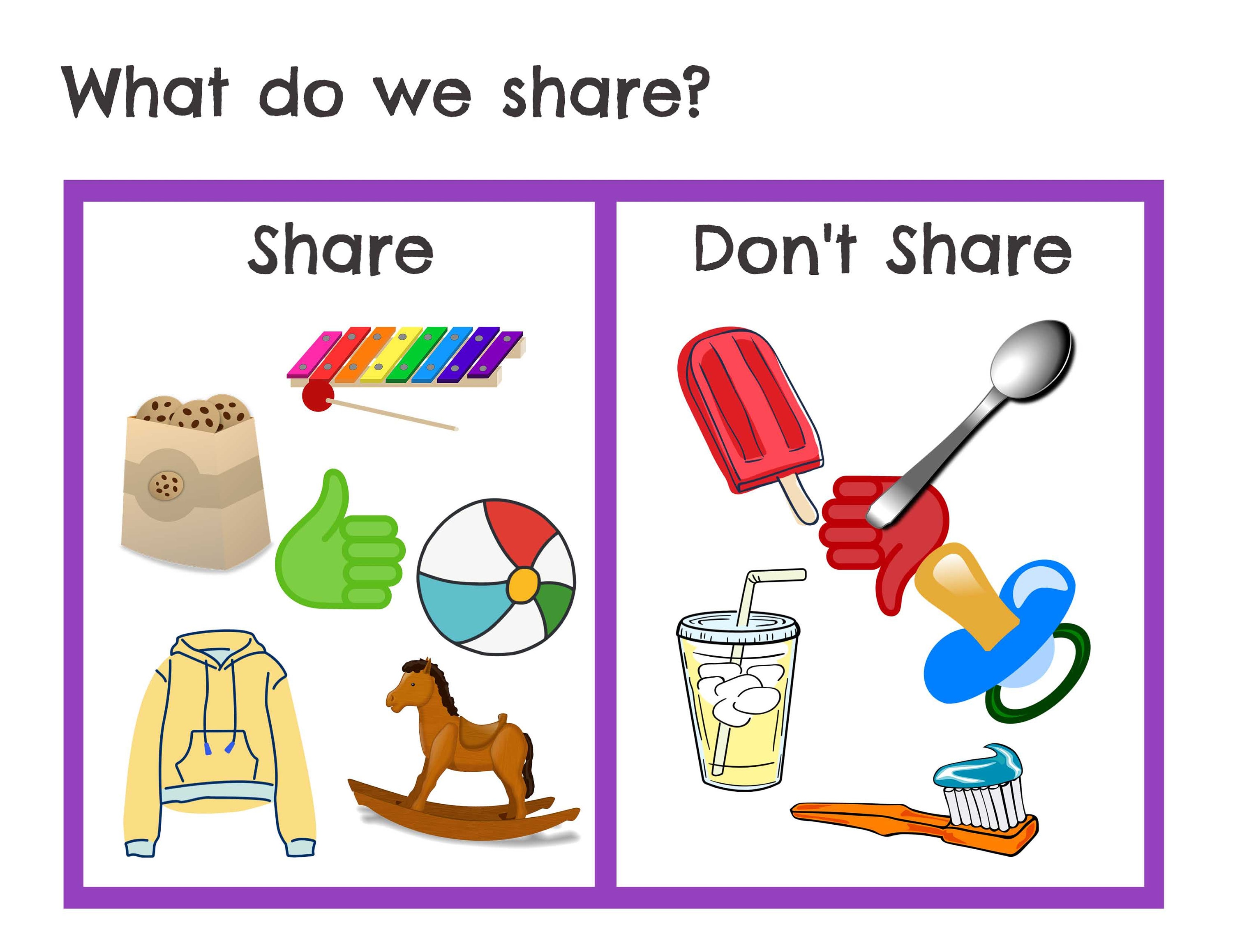 Printable Busy Book Page, Sharing File Folder Game, Preschool Learning ...