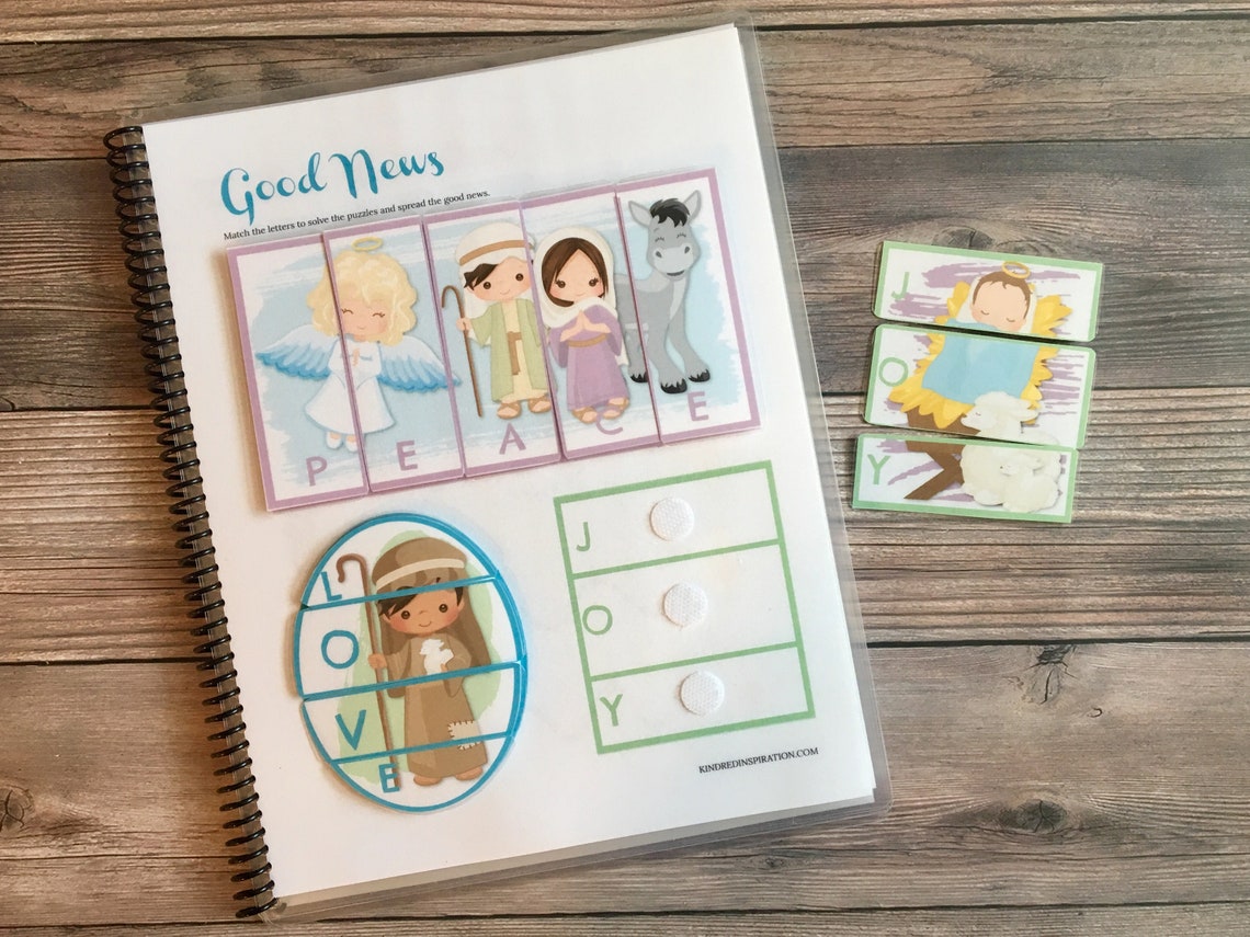 Printable Preschool Nativity Busy Book Christmas Learning - Etsy