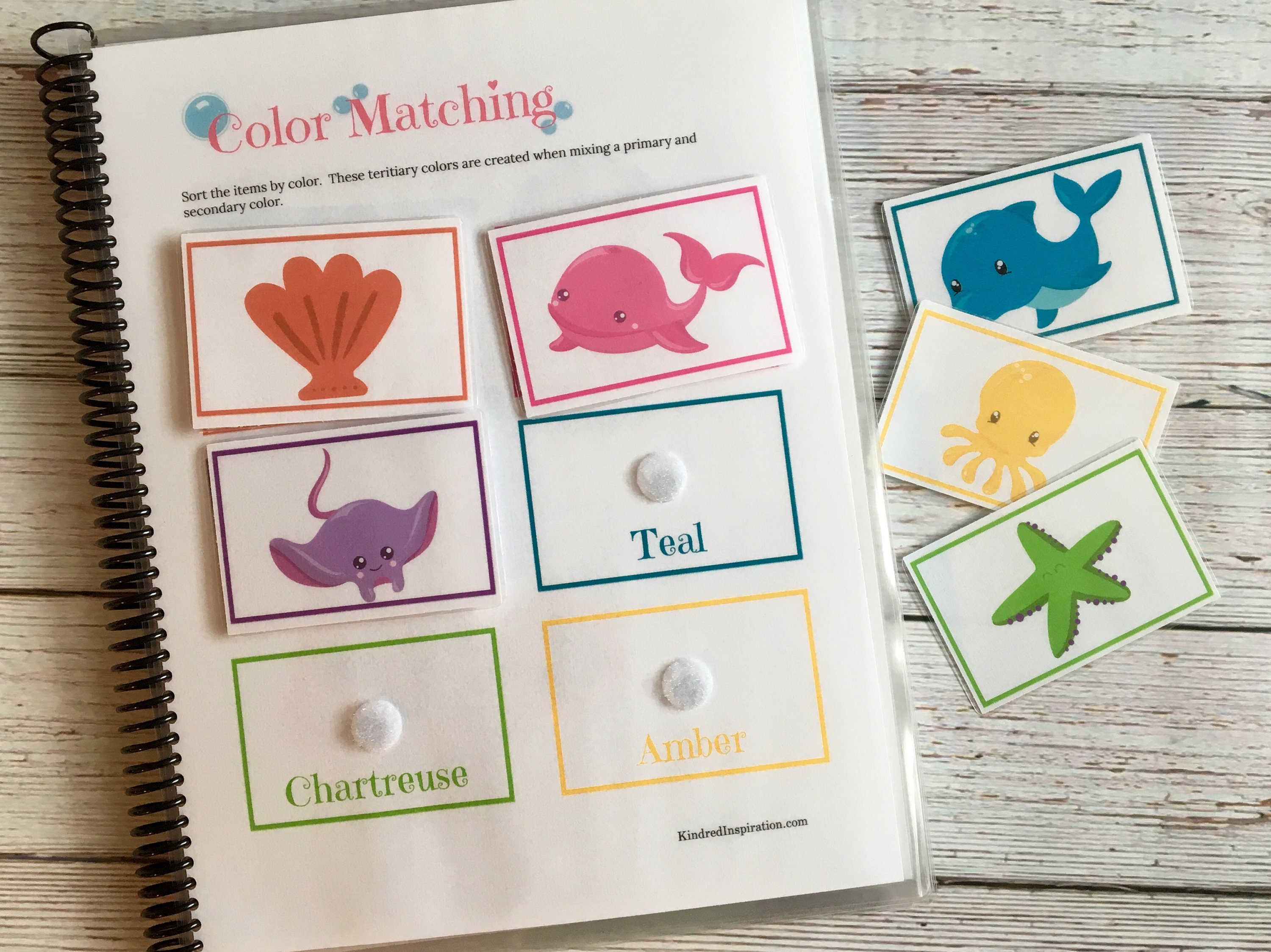 Mermaid Kids Printable Busy Book, Preschool Learning Binder, Toddler ...