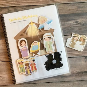 Printable Preschool Nativity Busy Book, Christmas Learning Binder, DIY ...