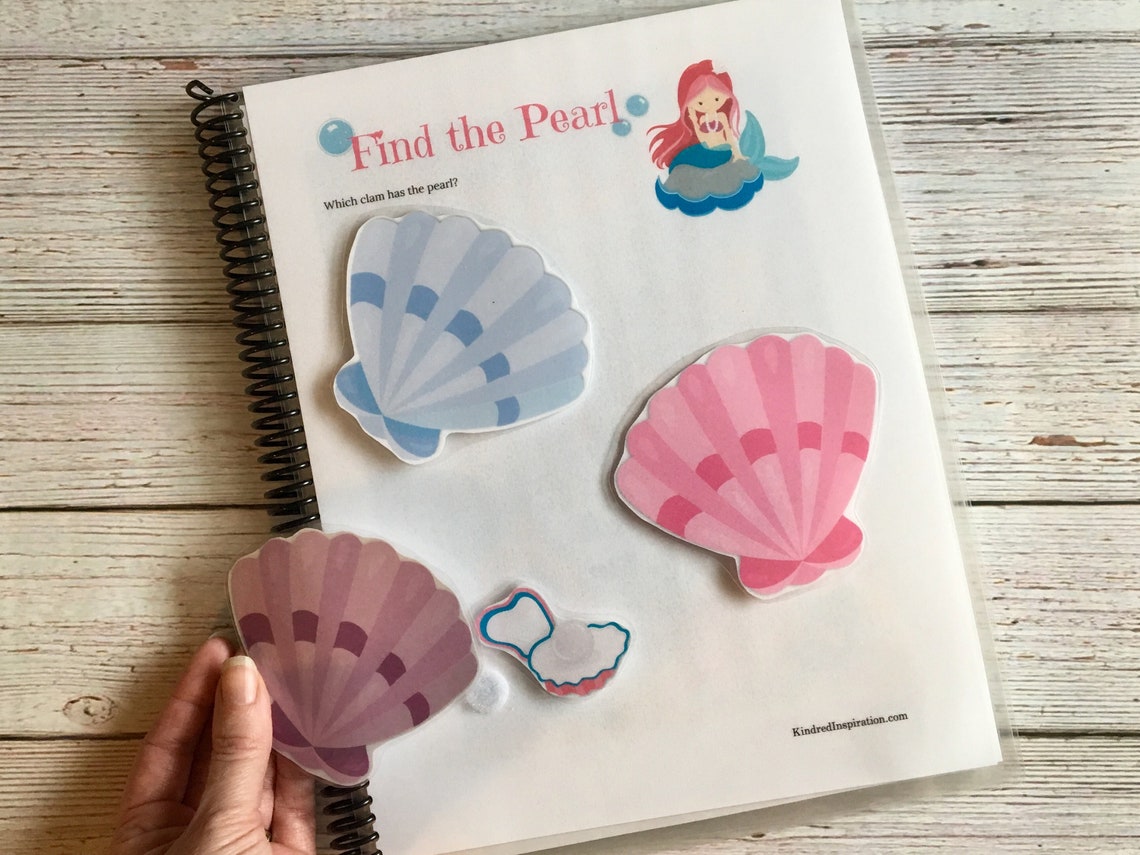 Mermaid Kids Printable Busy Book Preschool Learning Binder | Etsy