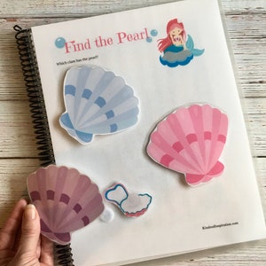 Mermaid Kids Printable Busy Book, Preschool Learning Binder, Toddler ...