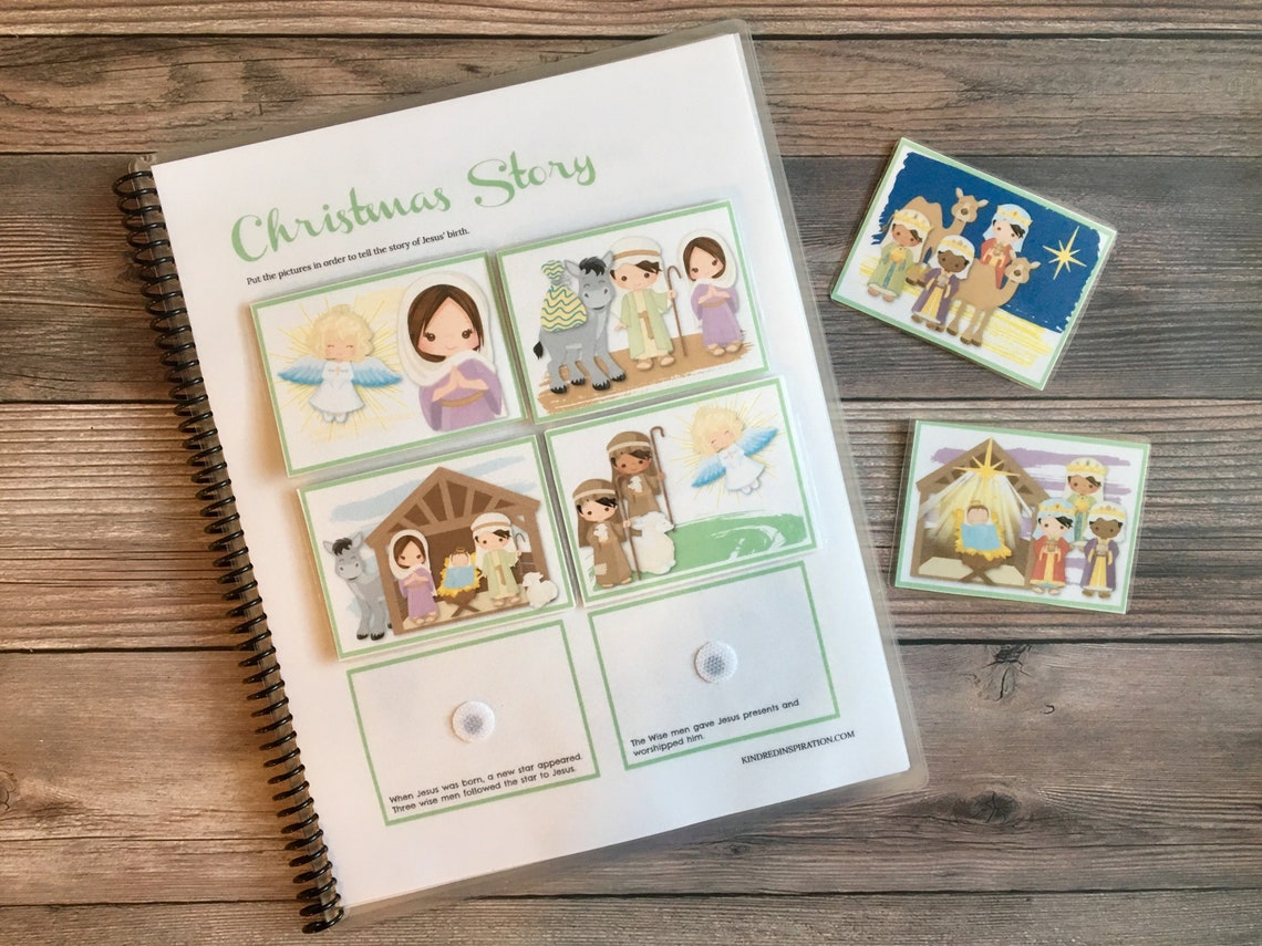 Printable Preschool Nativity Busy Book Christmas Learning - Etsy