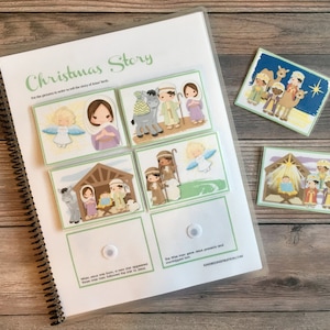 Printable Preschool Nativity Busy Book, Christmas Learning Binder, DIY ...