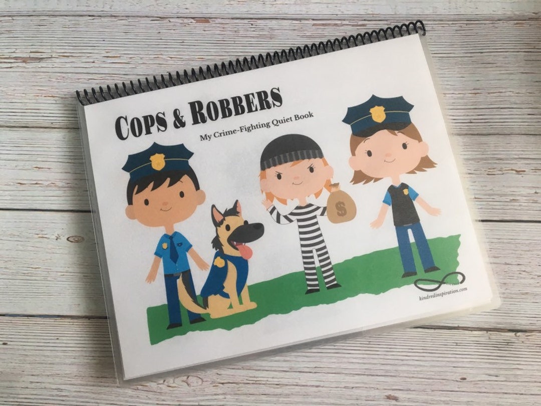 Cops and Robbers Quiet Book, Educational Busy Book, Learning Activities ...