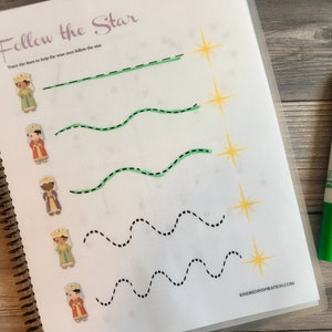 Printable Preschool Nativity Busy Book, Christmas Learning Binder, DIY ...