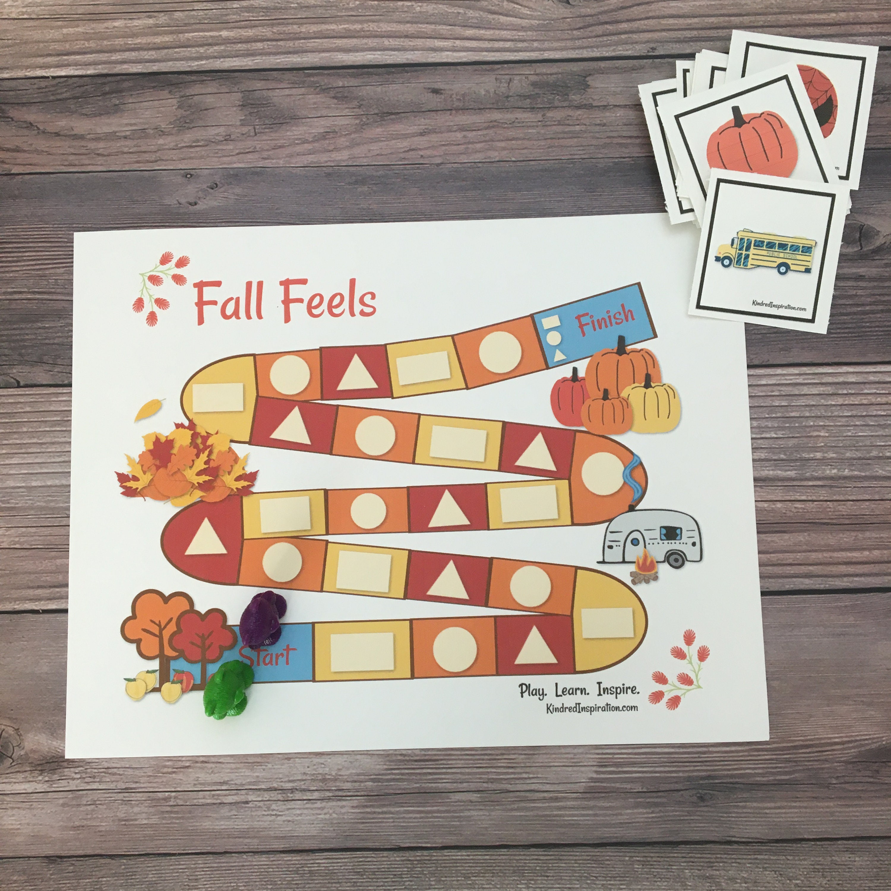 Fall Kids Printable Learning Pack, DIY Preschool Activities ...