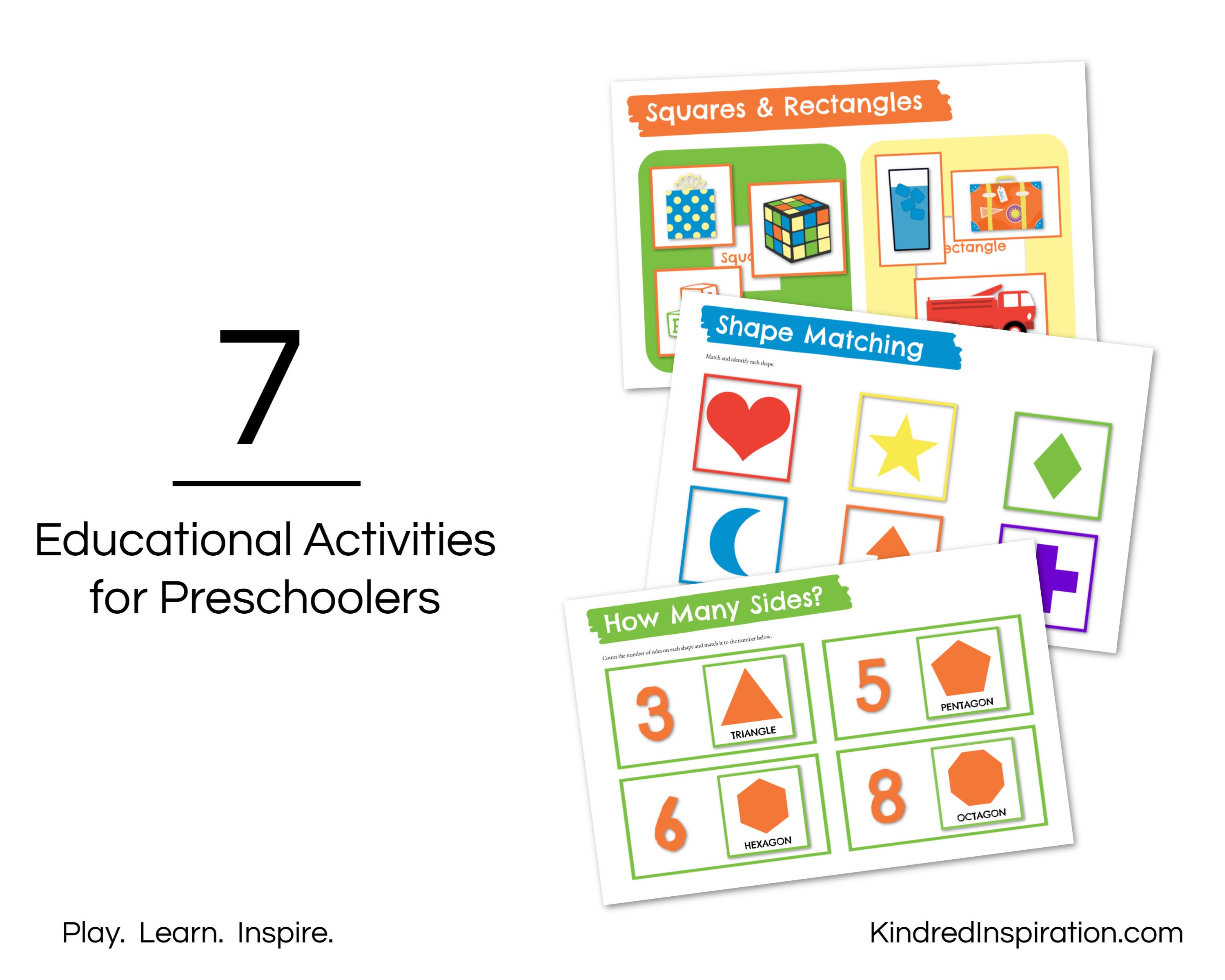 Busy Book: Shapes, Preschool Printable Quiet Book, Toddler Learning ...