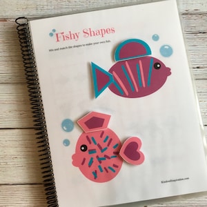 Mermaid Kids Printable Busy Book, Preschool Learning Binder, Toddler ...