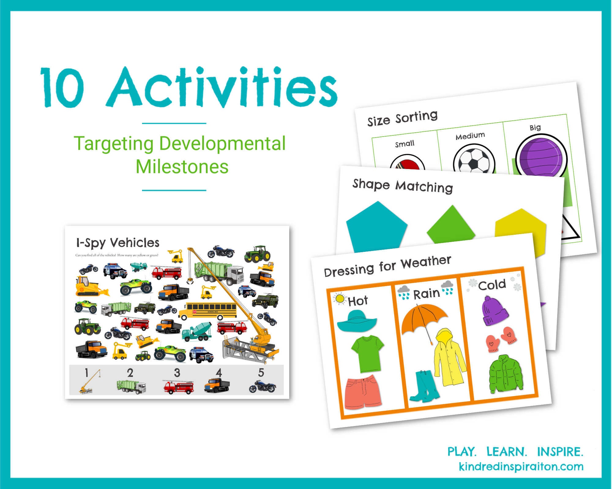 Learning Printable Busy Book, Two-year-old Milestone Worksheet, Toddler ...