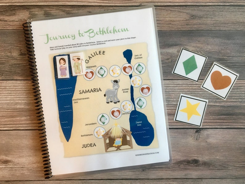 Printable Preschool Nativity Busy Book, Christmas Learning Binder, DIY ...