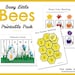 Learning Pack: Busy Bees, Toddler Busy Book, Printable Quiet Book ...