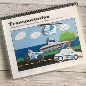 Cops and Robbers Quiet Book, Educational Busy Book, Learning Activities ...