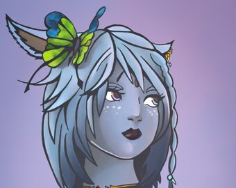 FFXIV Wol Commission Half Body Line Art - Etsy