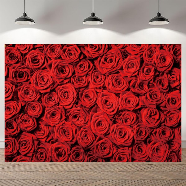 Red Roses Backdrop - Etsy