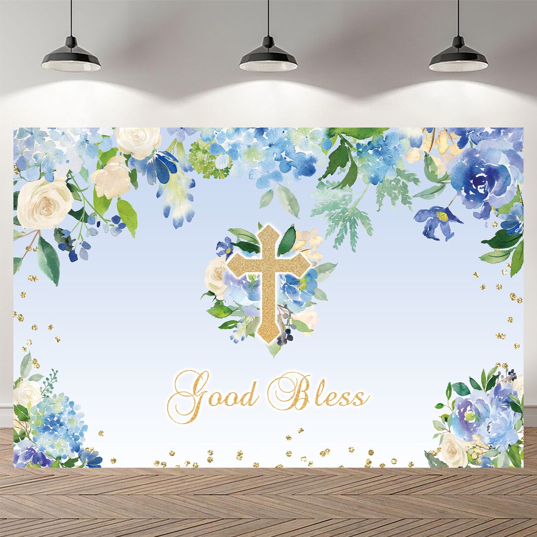 Mi Bautizo Backdrop Photography Custom Baptism Decorations Baby Shower ...