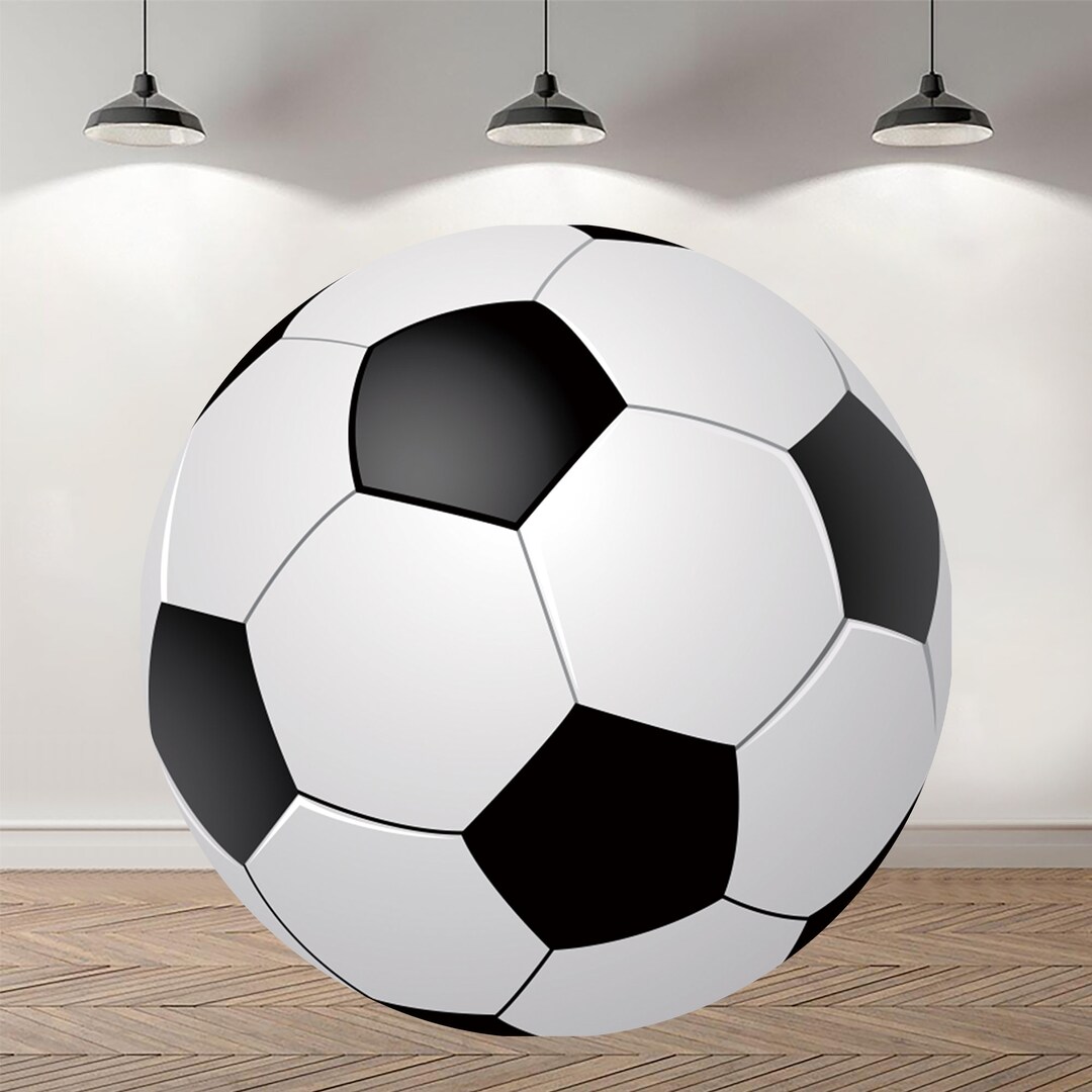 Custom Football Round Backdrop Baby Shower Personalized Circle ...