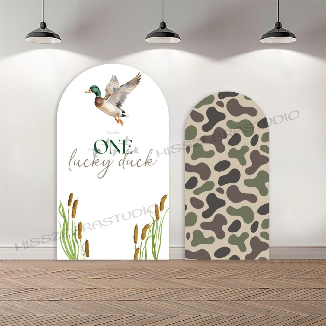 Custom Hunting Theme Double-sided Arch Cover Photo Backdrop ...