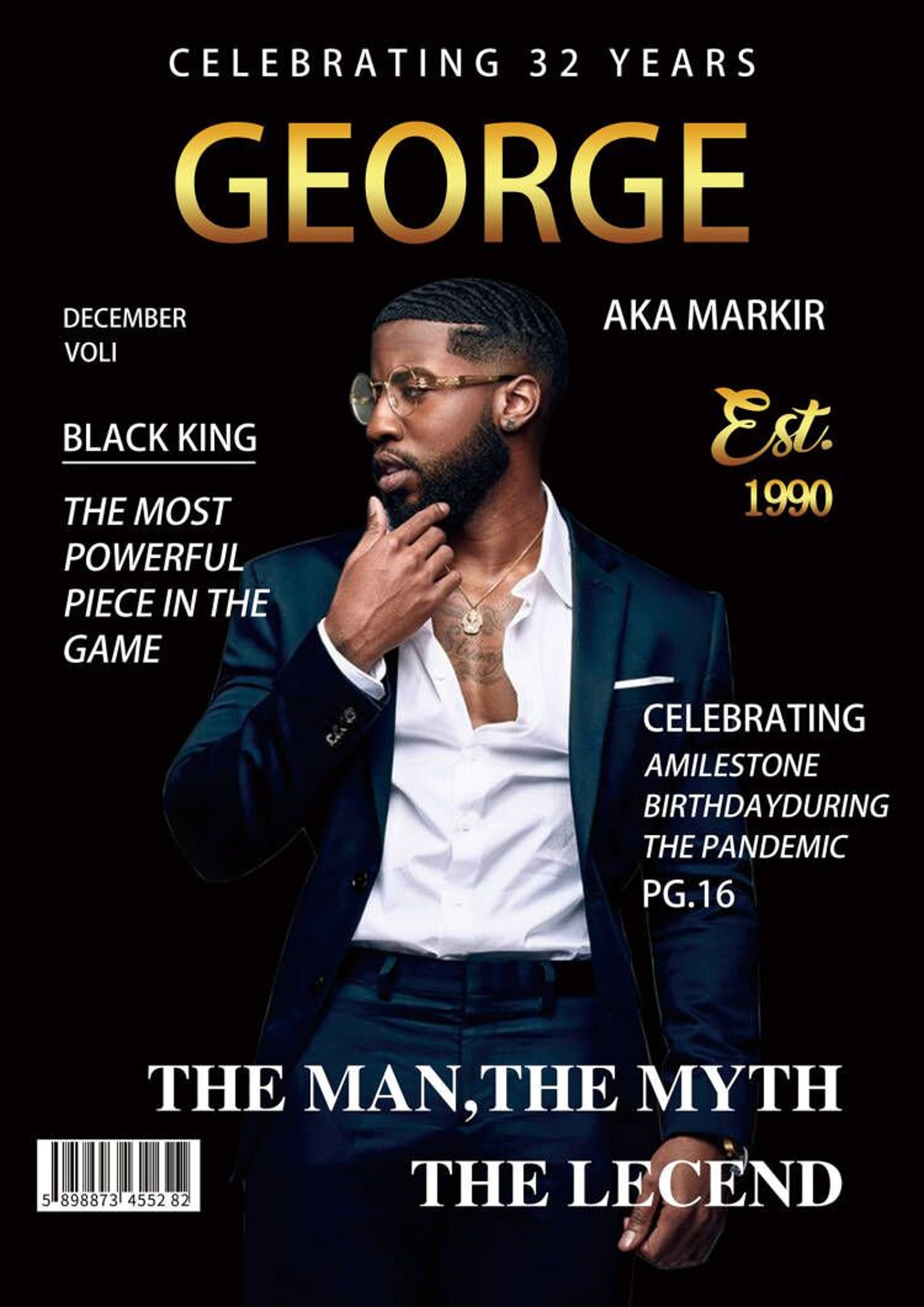 Magazine Cover Backdrop Photo Backdrop Custom Photo Birthday - Etsy