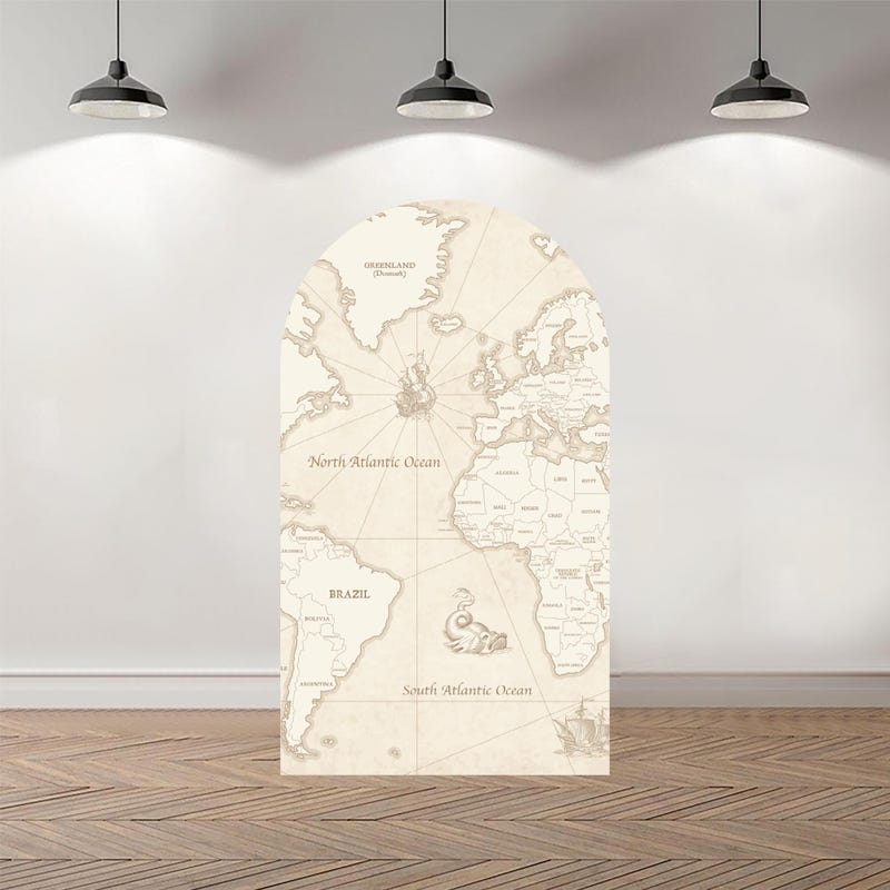 World Map Backdrop - Etsy