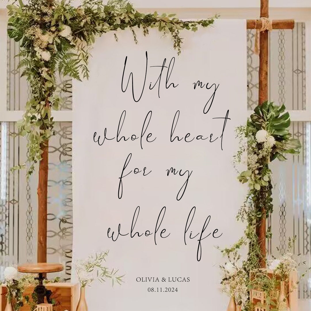 Wedding Sign Backdrop Boho Bridal Shower Backdrop Personalized Tapestry ...