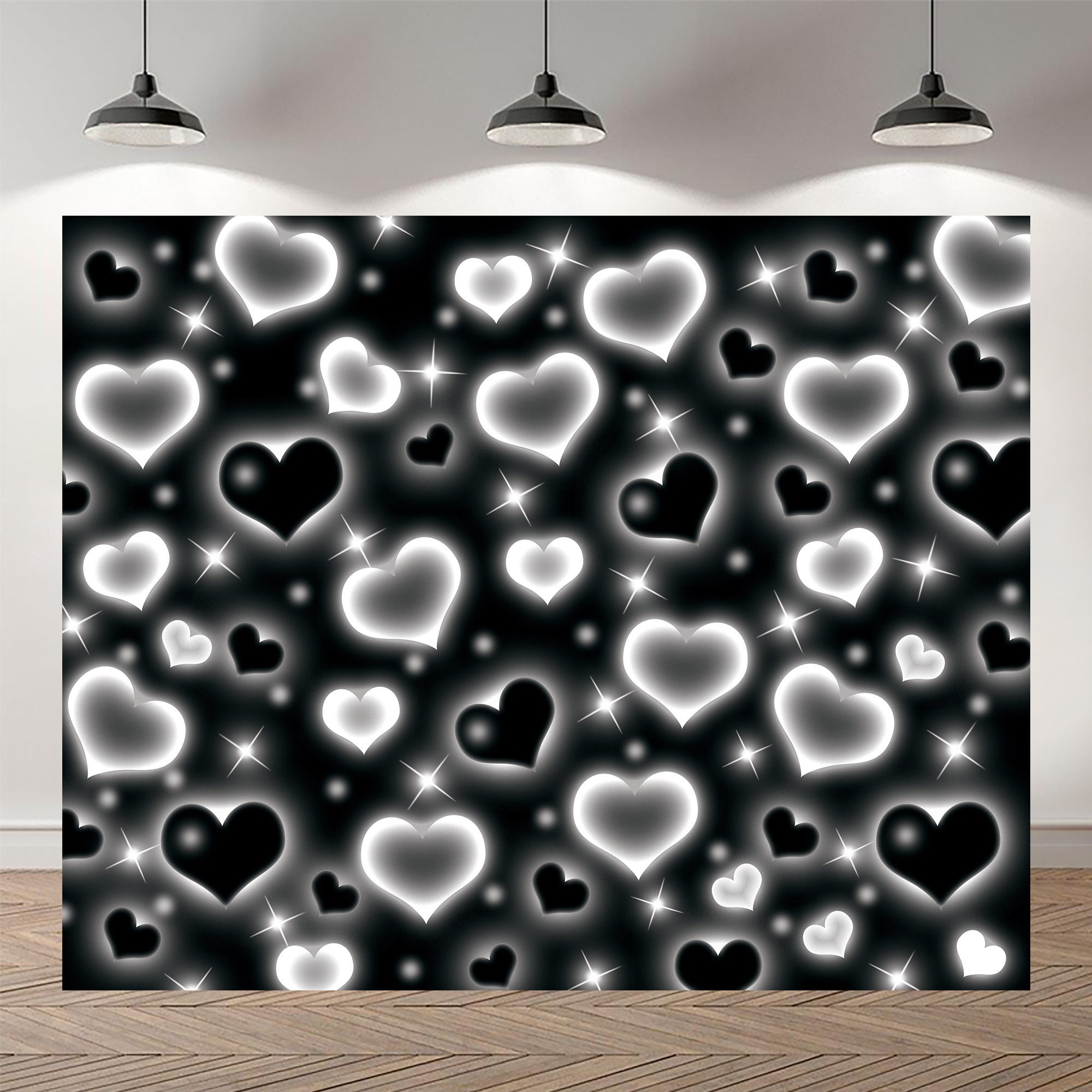 Early 2000s Heart Photography Backdrop 80s 90s Decor Banner - Etsy