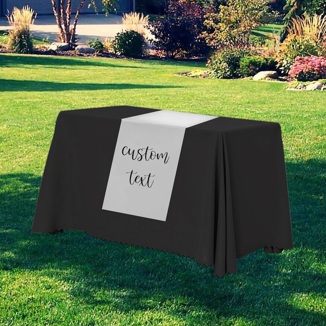 Custom Craft Fair Table Runner Premium Polyester,promote Your Business ...