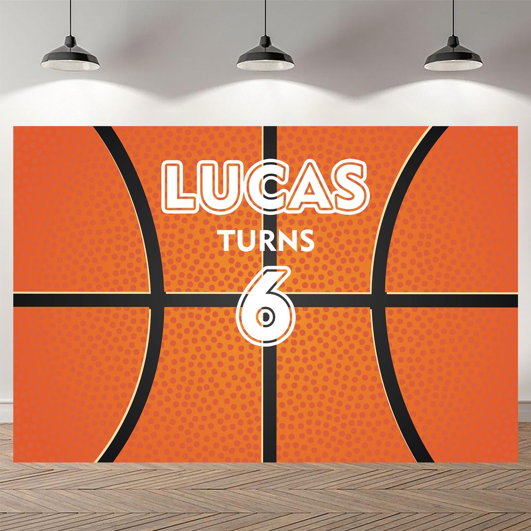 Basketball Backdrop Party Backdrop Baby Shower Photography Custom ...